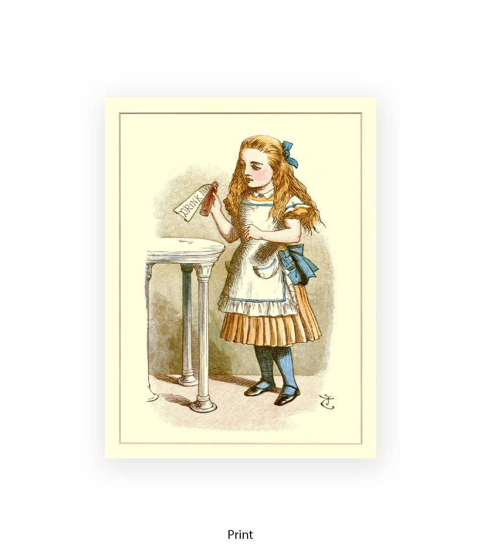 Alice In Wonderland How Alice Grew Tall Art Print – www.onawallnearyou.com