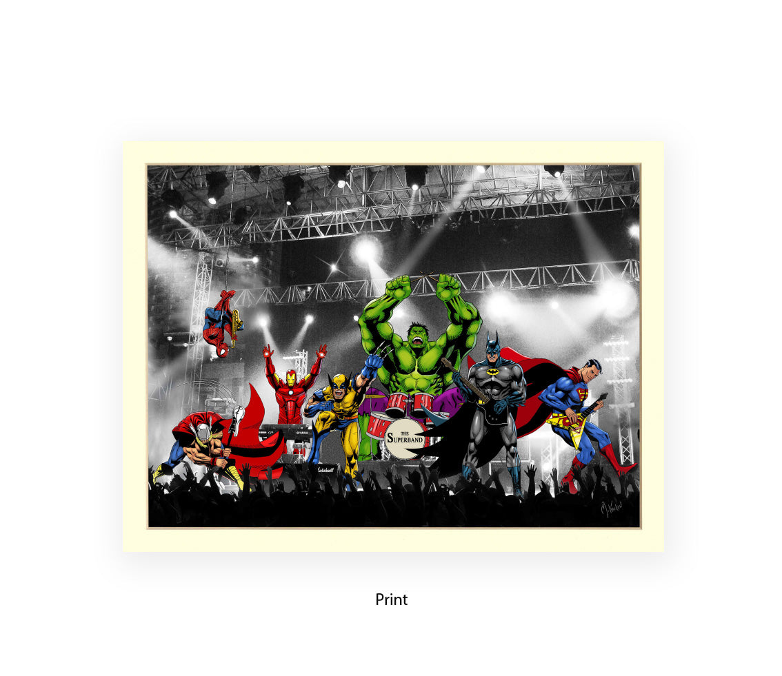 Band On Stage - Michael Kozlov Art Print – www.onawallnearyou.com