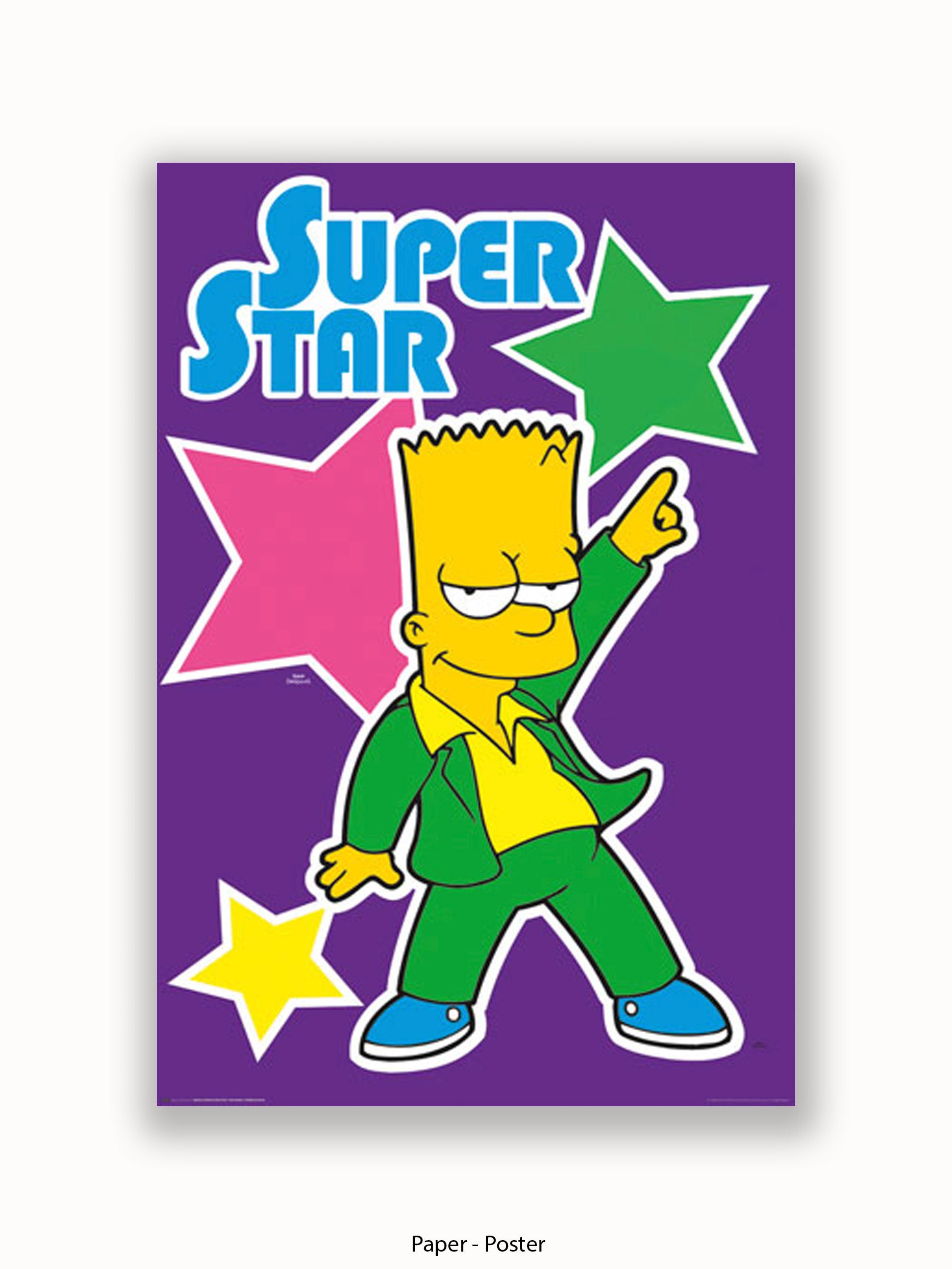 Simpsons Bart Superstar Poster – www.onawallnearyou.com